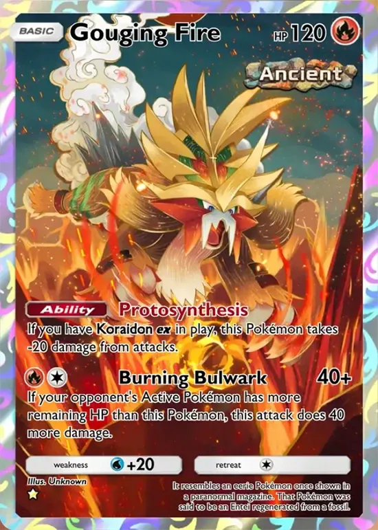 Gouging Fire | Poke Card Generator